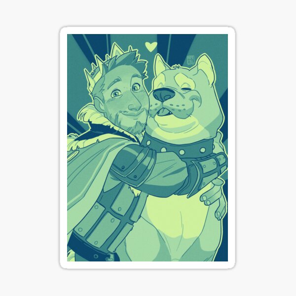 "King of Cheese" Sticker for Sale by inimeitiel | Redbubble