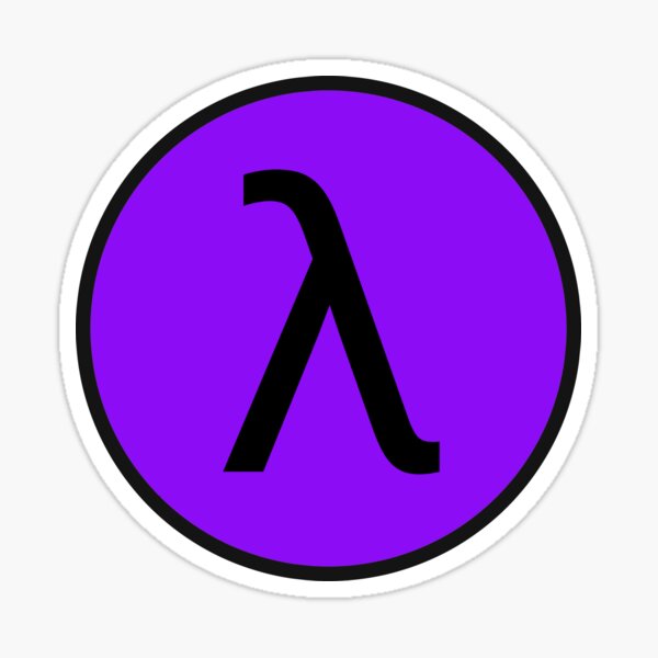 "Lambda Circle Deep Purple" Sticker for Sale by arctide | Redbubble