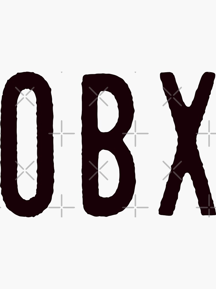 "OBX sticker" Sticker for Sale by CCBS | Redbubble