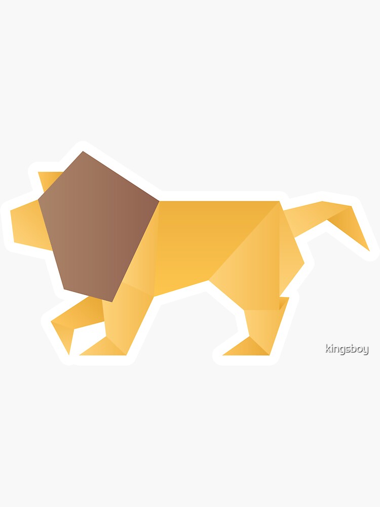 "first lion in the world" Sticker for Sale by kingsboy | Redbubble