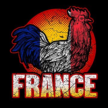 "Gallic rooster with French flag" Poster by Mila1946 | Redbubble
