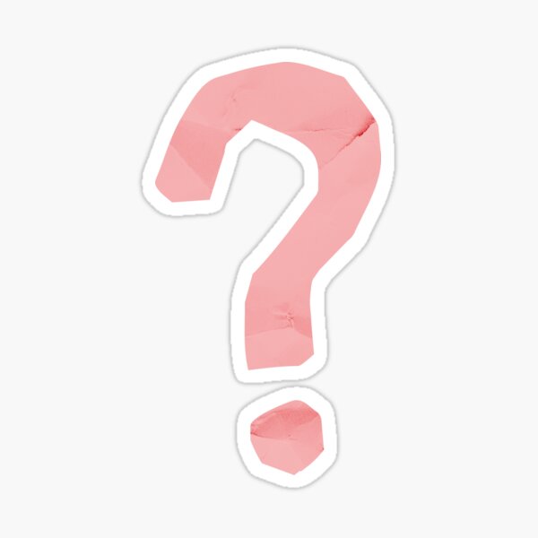 "question mark" Sticker for Sale by castpics | Redbubble