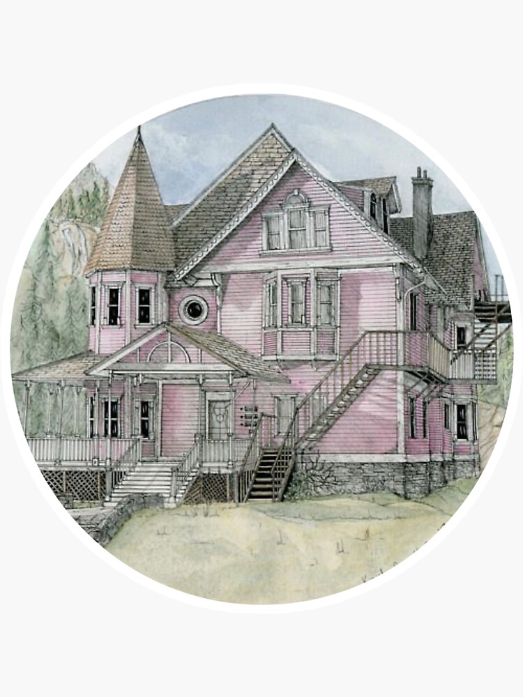 "Coraline Tim burton movie House" Sticker for Sale by Cams Culture ...