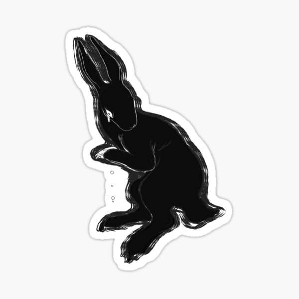 "Sad Rabbit" Sticker for Sale by herush | Redbubble