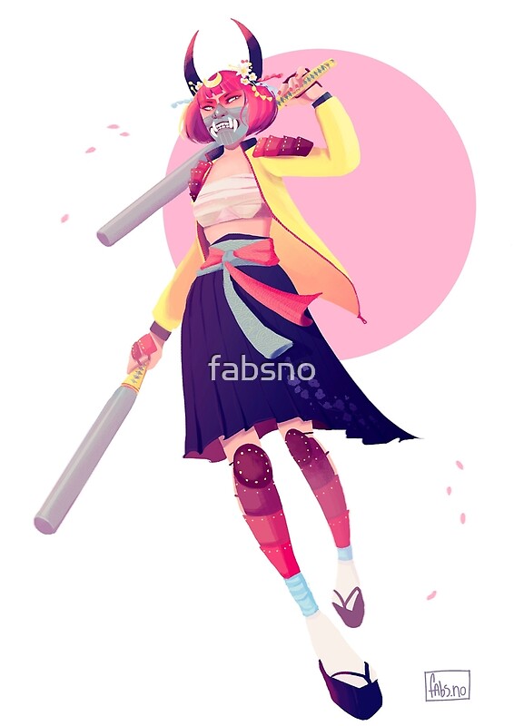 "Pastel Samurai" by fabsno | Redbubble