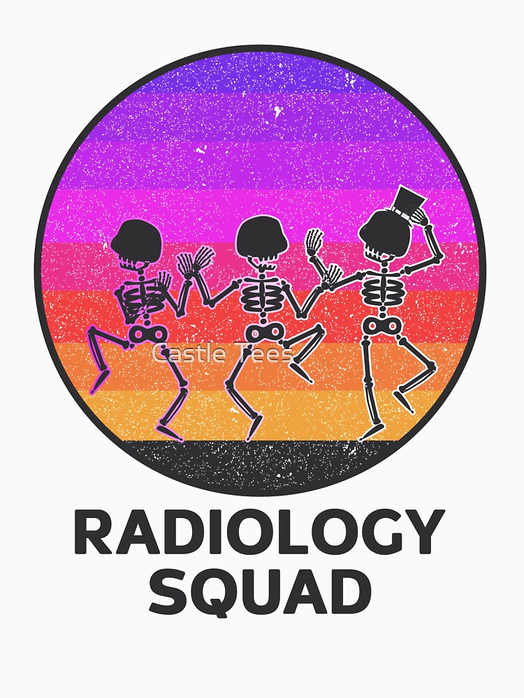 "Funny Dancing Skeleton Gift for Radiology Technician Rad Tech " T ...