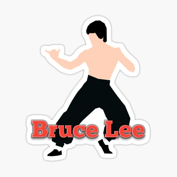 "Bruce Lee" Sticker by Mohannad1234567 | Redbubble