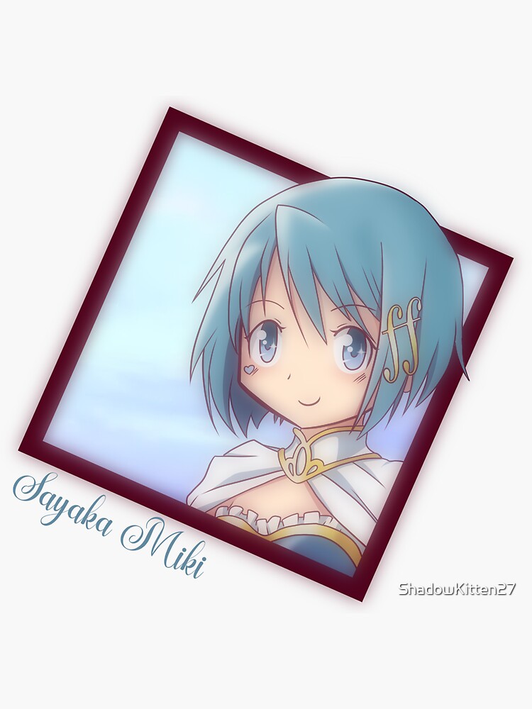 "Sayaka Miki" Sticker for Sale by ShadowKitten27 | Redbubble