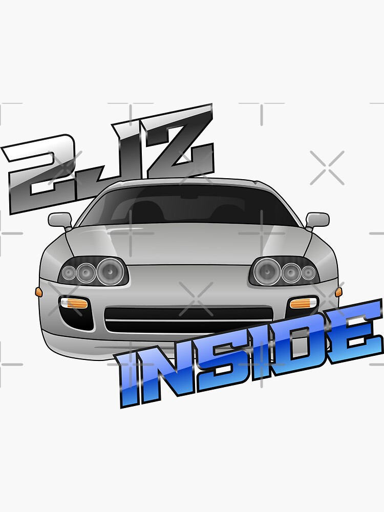 "JDM Car - Supra 2JZ Inside" Sticker for Sale by ezeromero | Redbubble