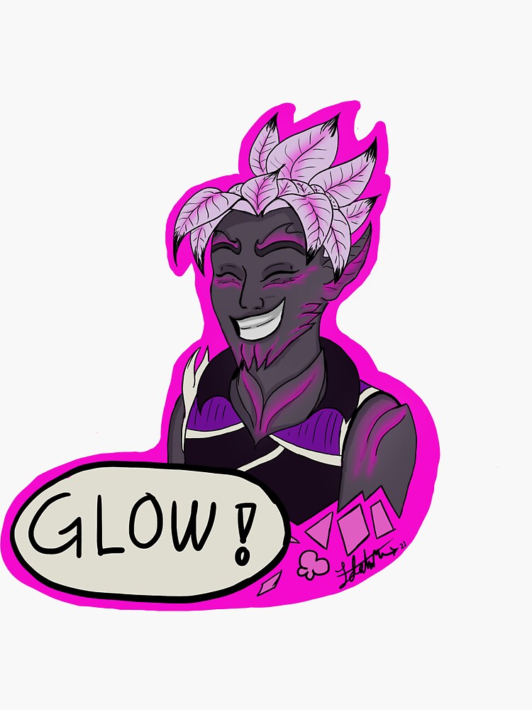"Luca Glow" Sticker for Sale by PurpleMister | Redbubble