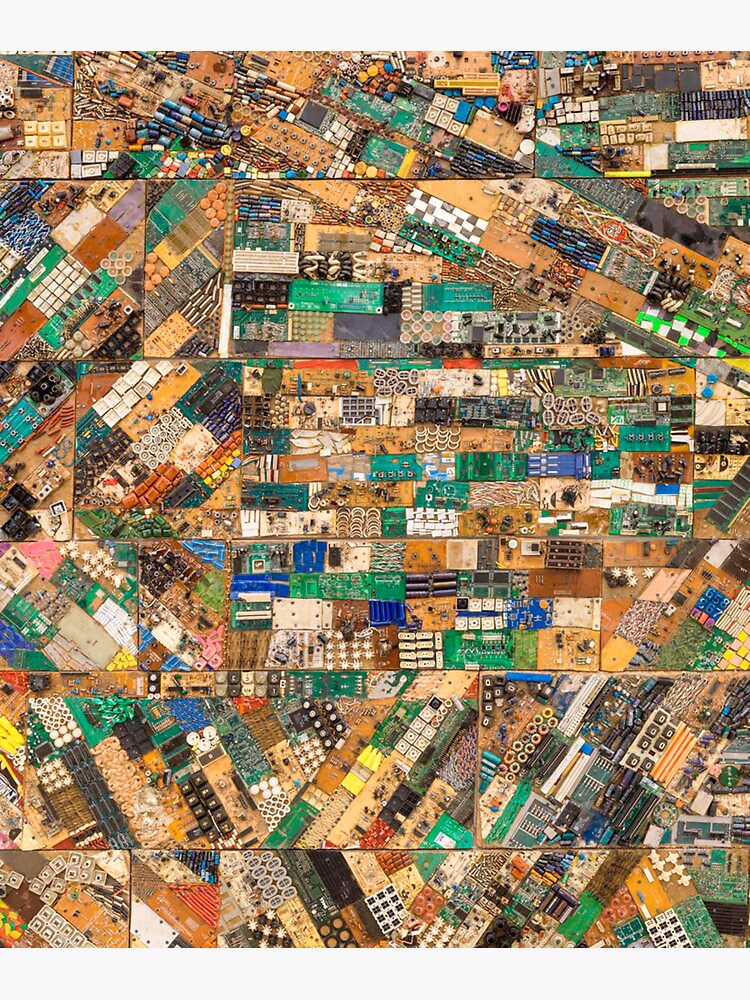 "Elias Sime Recycles Discarded Objects" Sticker for Sale by DaleSweet ...