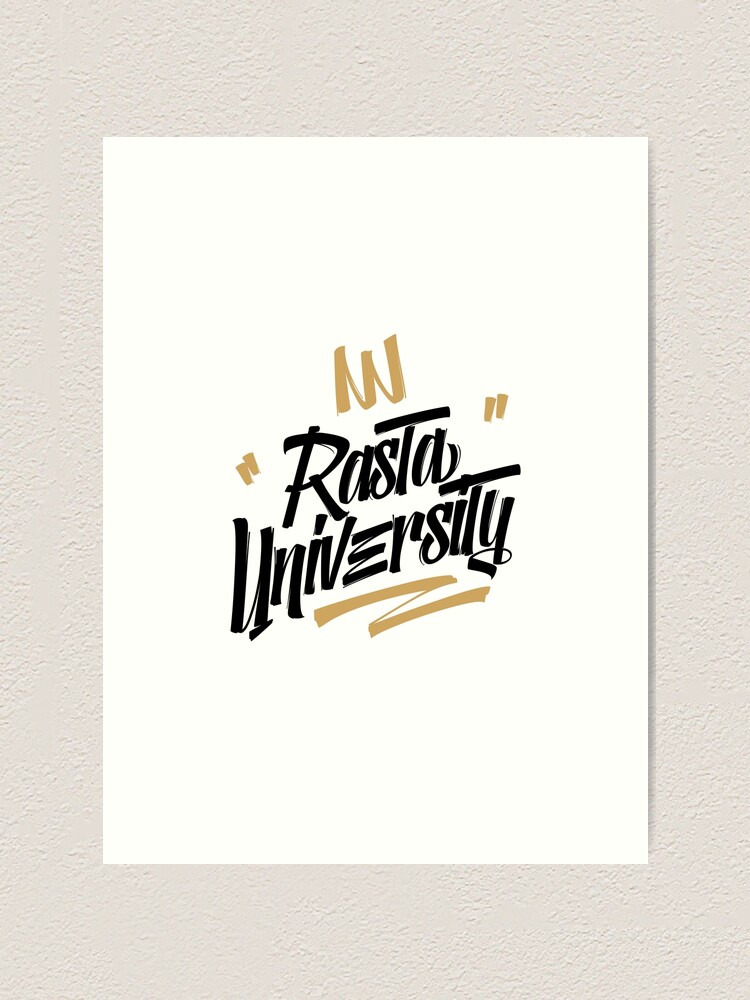 "Rasta University Graffiti Tag Style Reggae" Art Print by ...