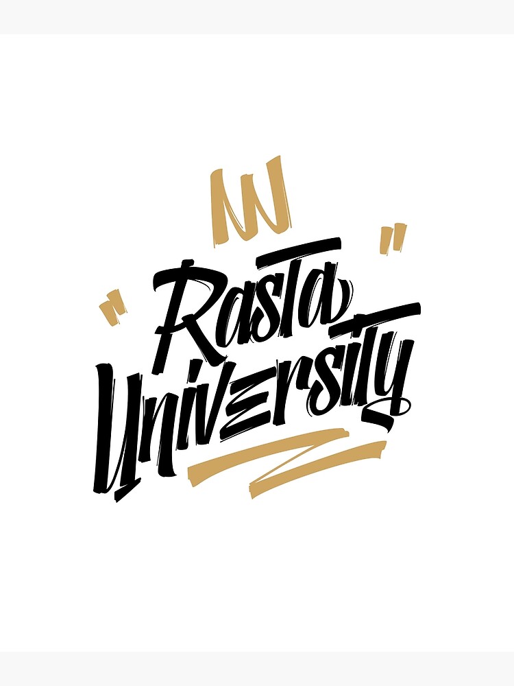 "Rasta University Graffiti Tag Style Reggae" Art Print by ...