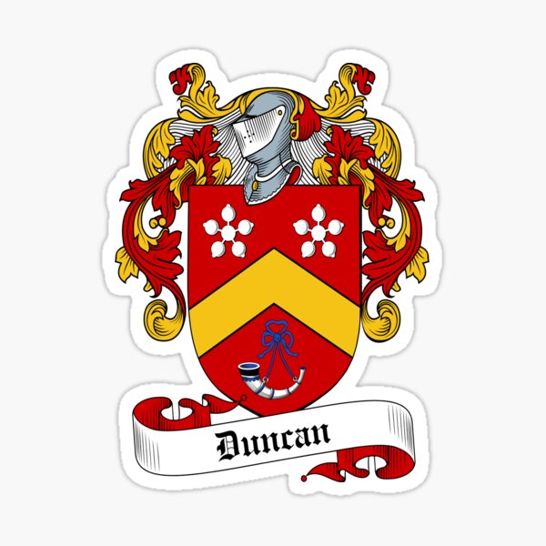 "Duncan " Sticker for Sale by HaroldHeraldry | Redbubble