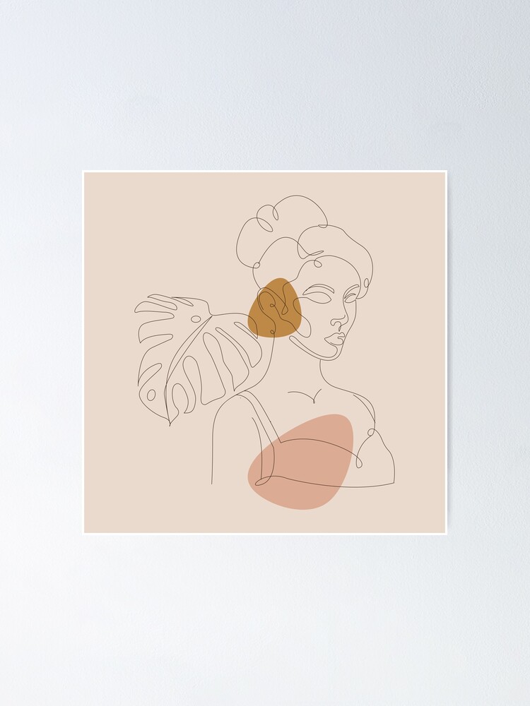 "Classy Women line art, Classy Female line art" Poster by DaimyArt ...