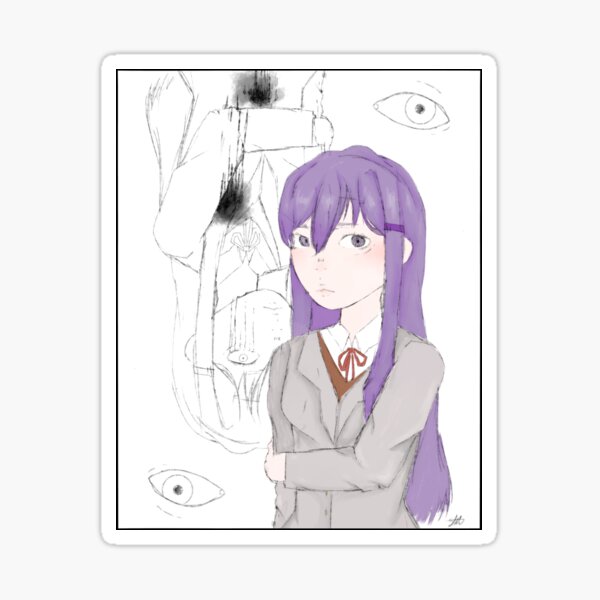 Ddlc Yuri Stickers | Redbubble