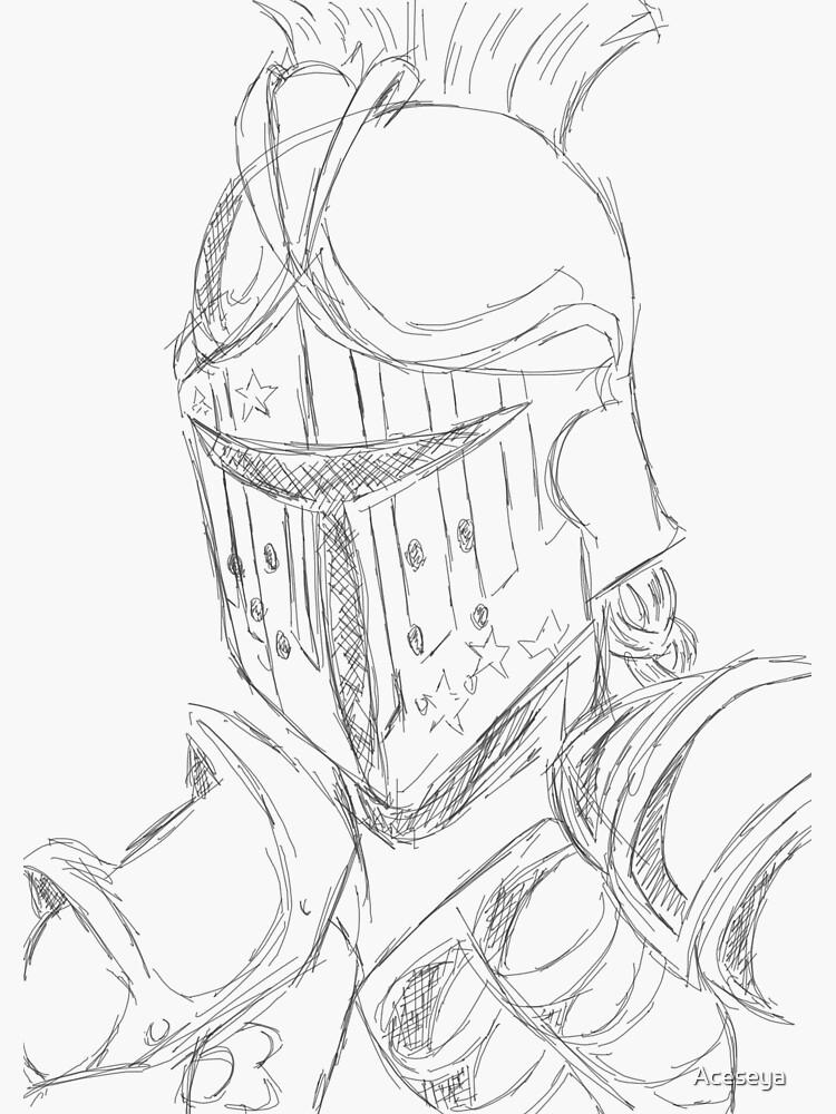 "For Honor Warden Sketch " Sticker for Sale by Aceseya | Redbubble