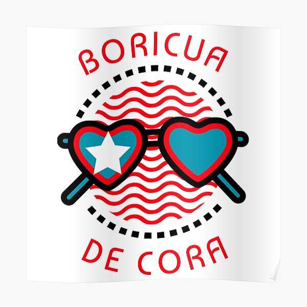 "Boricua de Cora" Poster for Sale by SONILIS | Redbubble
