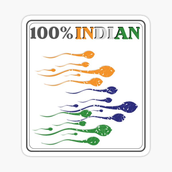 "100% Indian" Sticker for Sale by FedSherDesign | Redbubble