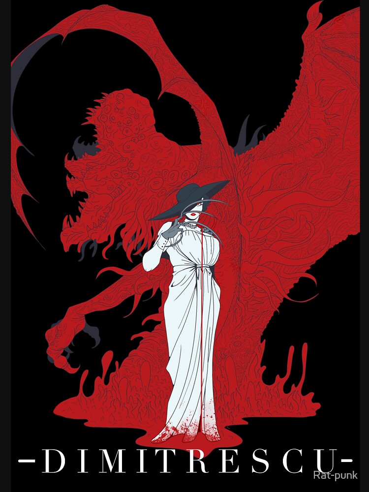"Lady Dimitrescu" T-shirt for Sale by Rat-punk | Redbubble | resident ...