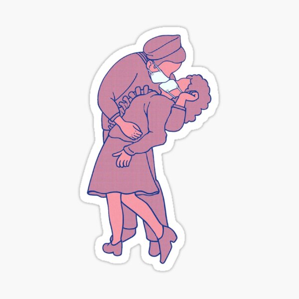 " Couple kiss " Sticker for Sale by Dream-shop-rh | Redbubble