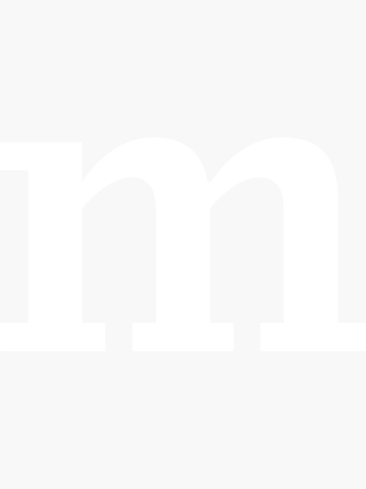 "Letter M Lower Case m Alphabet" Sticker for Sale by Usoubmaster ...