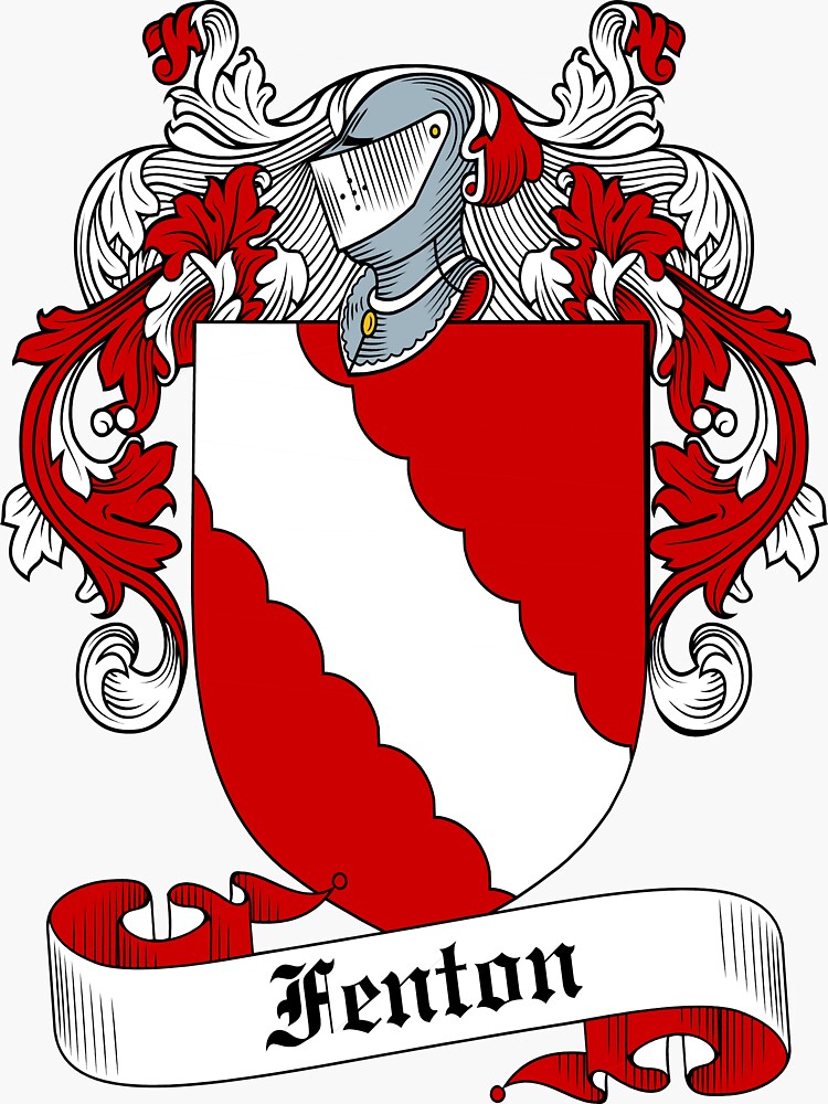 "Fenton " Sticker by HaroldHeraldry | Redbubble