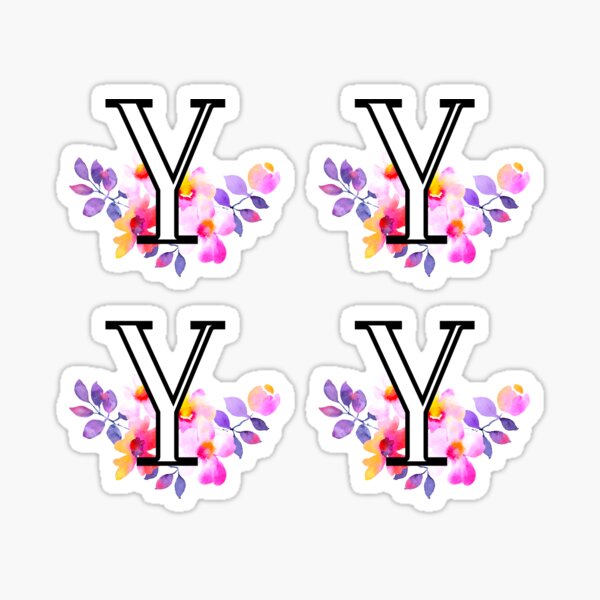 "English Alphabets Black Font Letters Y" Sticker for Sale by C-Evolve ...