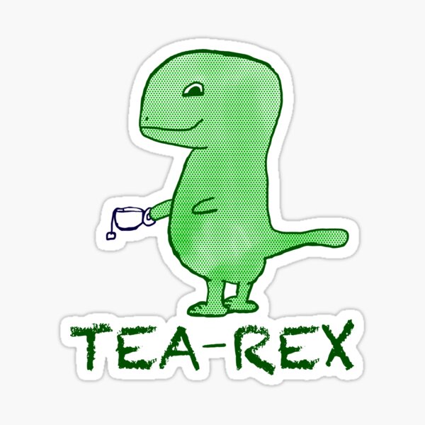 "Tea REX DINO" Sticker by motorzycle | Redbubble