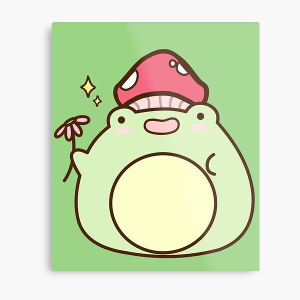 "Frog Cottagecore Froggie Kidcore Cute Japanese Aesthetic Kawaii" Metal ...
