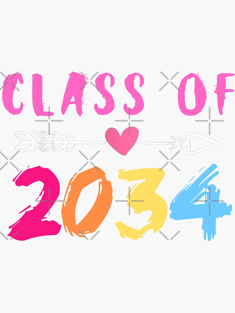 "Class Of 2034" Sticker by SafouaneShop | Redbubble