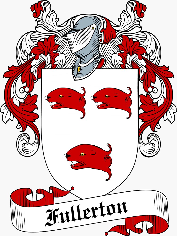 "Fullerton " Sticker by HaroldHeraldry | Redbubble