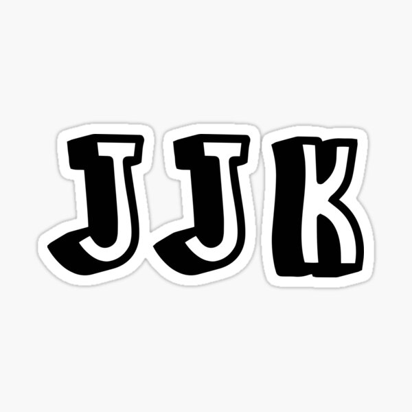 "BTS Jungkook Initials - JJK Jeon Jungkook" Sticker for Sale by ...