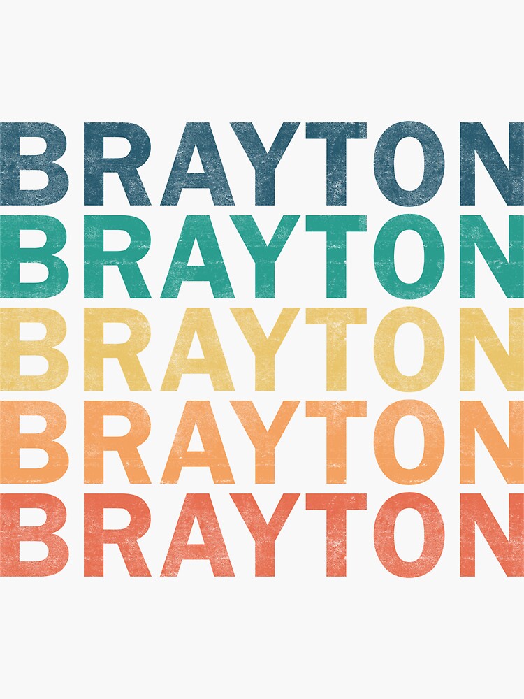 Pegatina «Camiseta con nombre de Brayton - Camiseta de artículo de ...