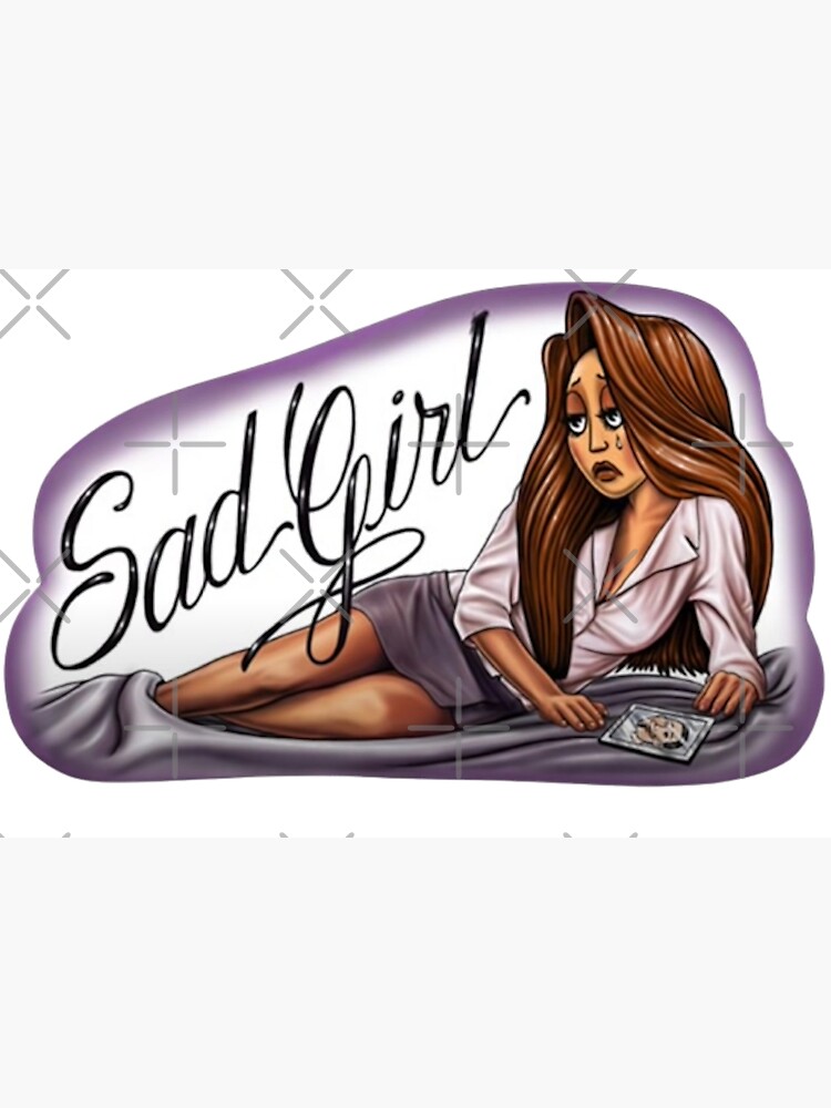 "Sad Girl Chicana" Poster by zrvby | Redbubble