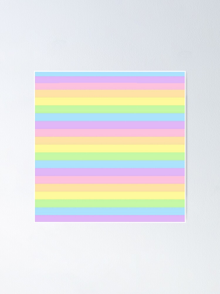 "Soft Pastel Rainbow " Poster by Isyaxem | Redbubble