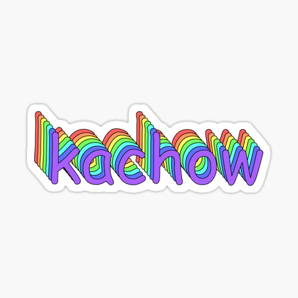 "Kachow" Sticker by DobbinsStore | Redbubble