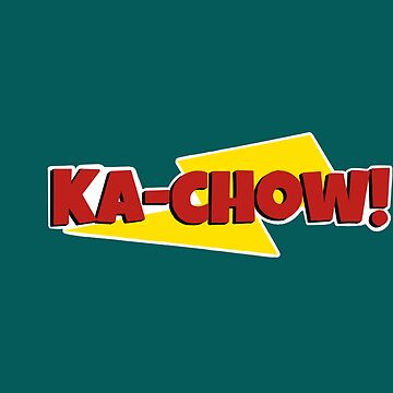 "Kachow" Sticker for Sale by DobbinsStore | Redbubble
