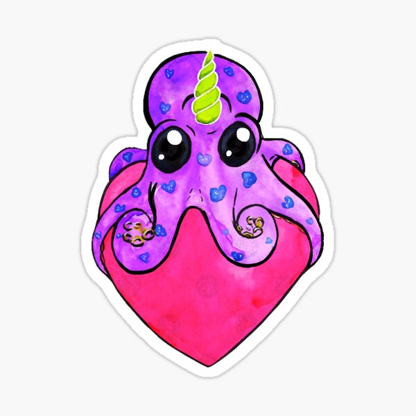 "Octocorn " Sticker for Sale by retschman | Redbubble
