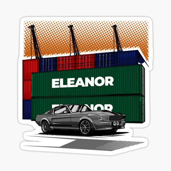 "Mustang Shelby Eleanor x Harbour " Sticker for Sale by ydinlosier ...