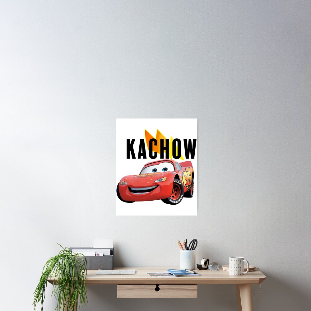 "Kachow Sticker" Poster for Sale by DobbinsStore | Redbubble