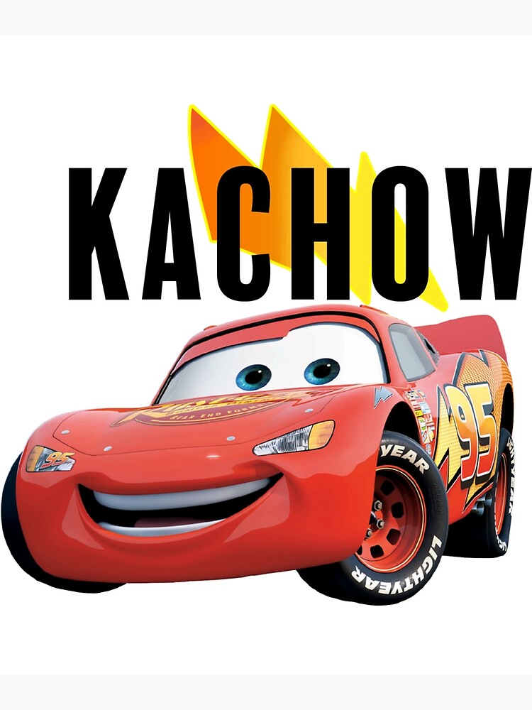 "Kachow Sticker" Poster for Sale by DobbinsStore | Redbubble