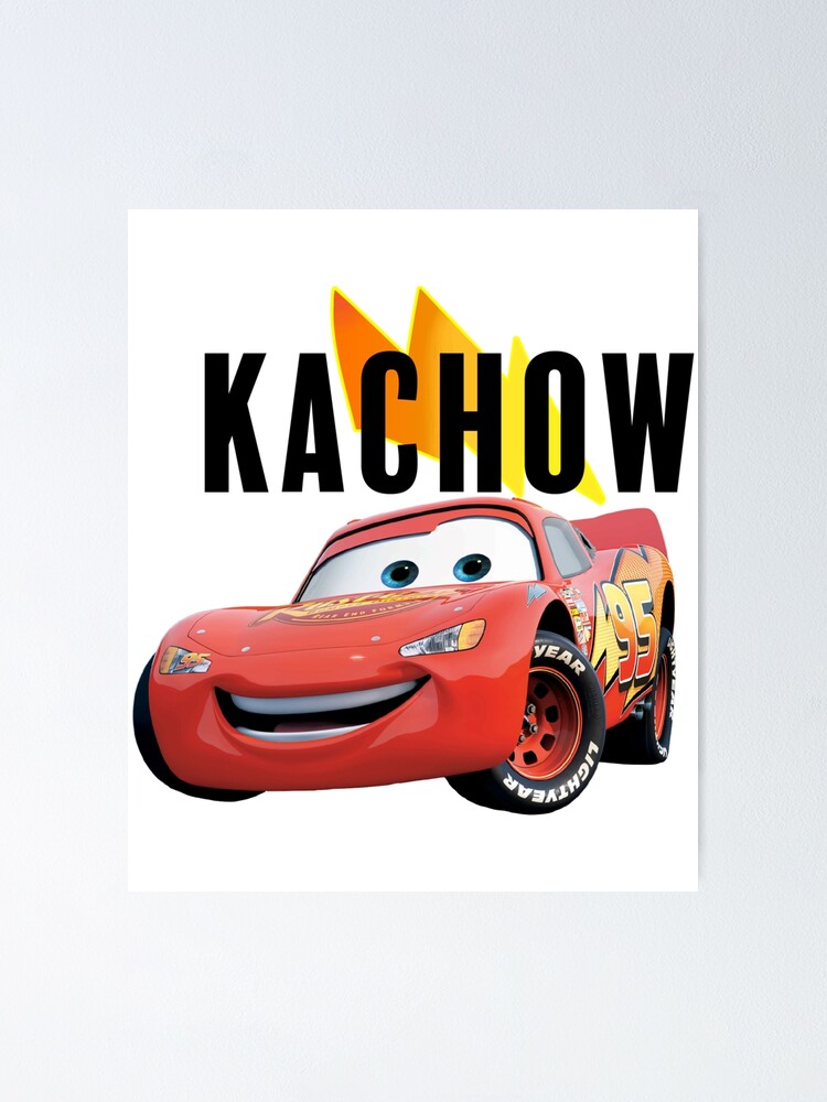 "Kachow Sticker" Poster for Sale by DobbinsStore | Redbubble