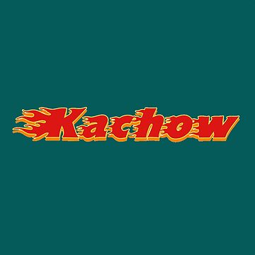 "Kachow sticker Sticker" Sticker for Sale by DobbinsStore | Redbubble