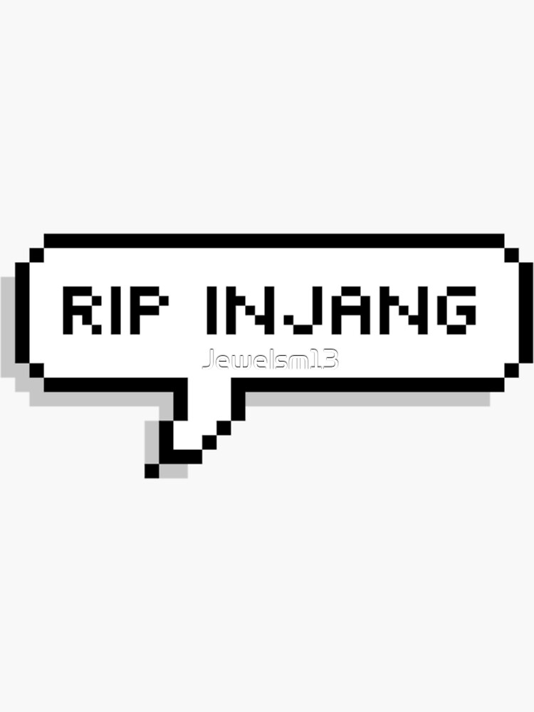 Pegatina «ENHYPEN Rip Injang Pixel Speech Bubble» de Jewelsm13 | Redbubble