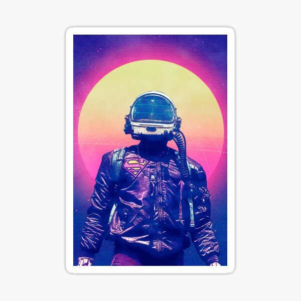 "Aesthetic Spaceman" Sticker for Sale by FiveArts | Redbubble