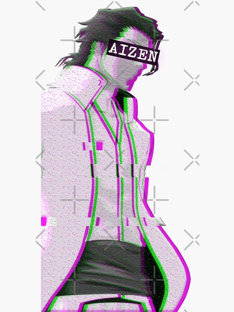 "Aizen Sosuke Bleach" Sticker for Sale by Ilyass18 | Redbubble