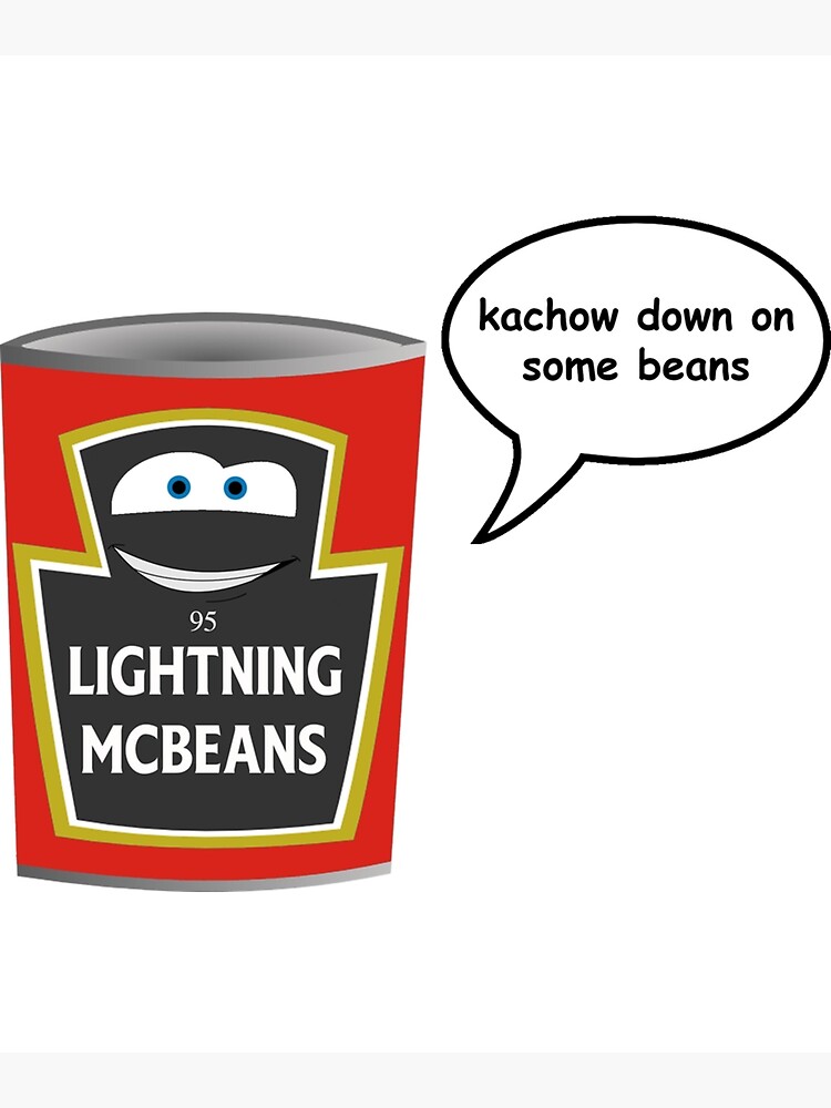 "Lightning McBeans" Poster for Sale by DobbinsStore | Redbubble