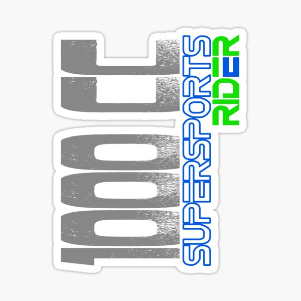 "Supersports Rider 1000 CC" Sticker for Sale by ClavoSquare | Redbubble