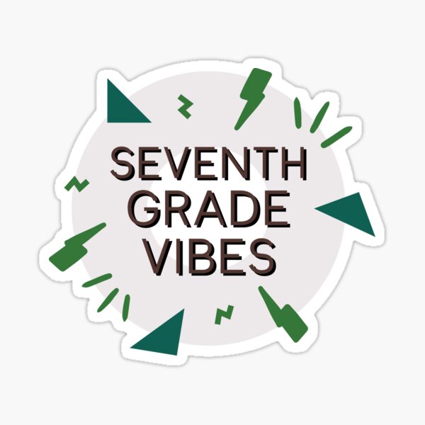 Pegatina «Vibraciones de séptimo grado. Nivel de séptimo grado ...